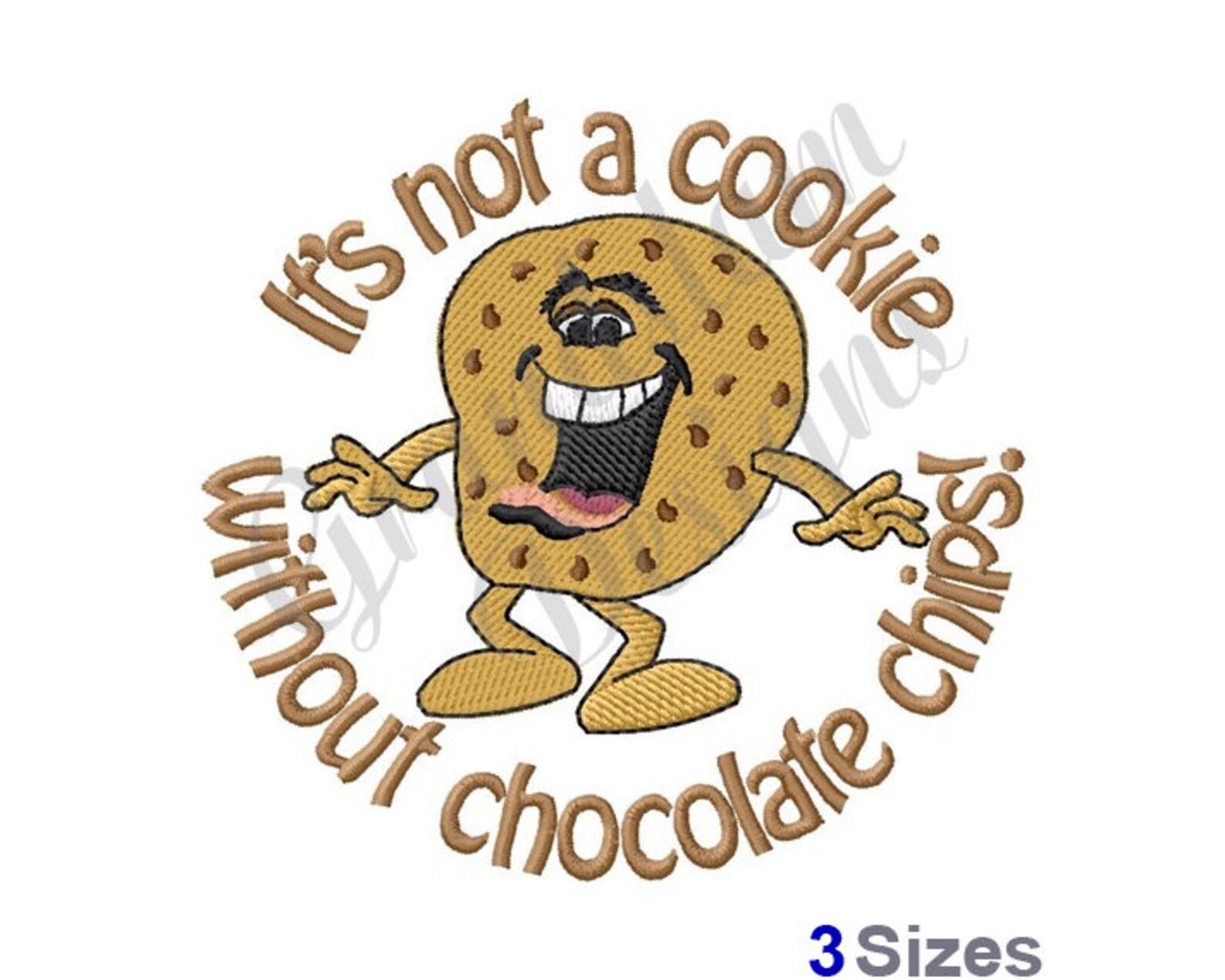 Chocolate Chip Cookie - Machine Embroidery Design, Embroidery Designs ...