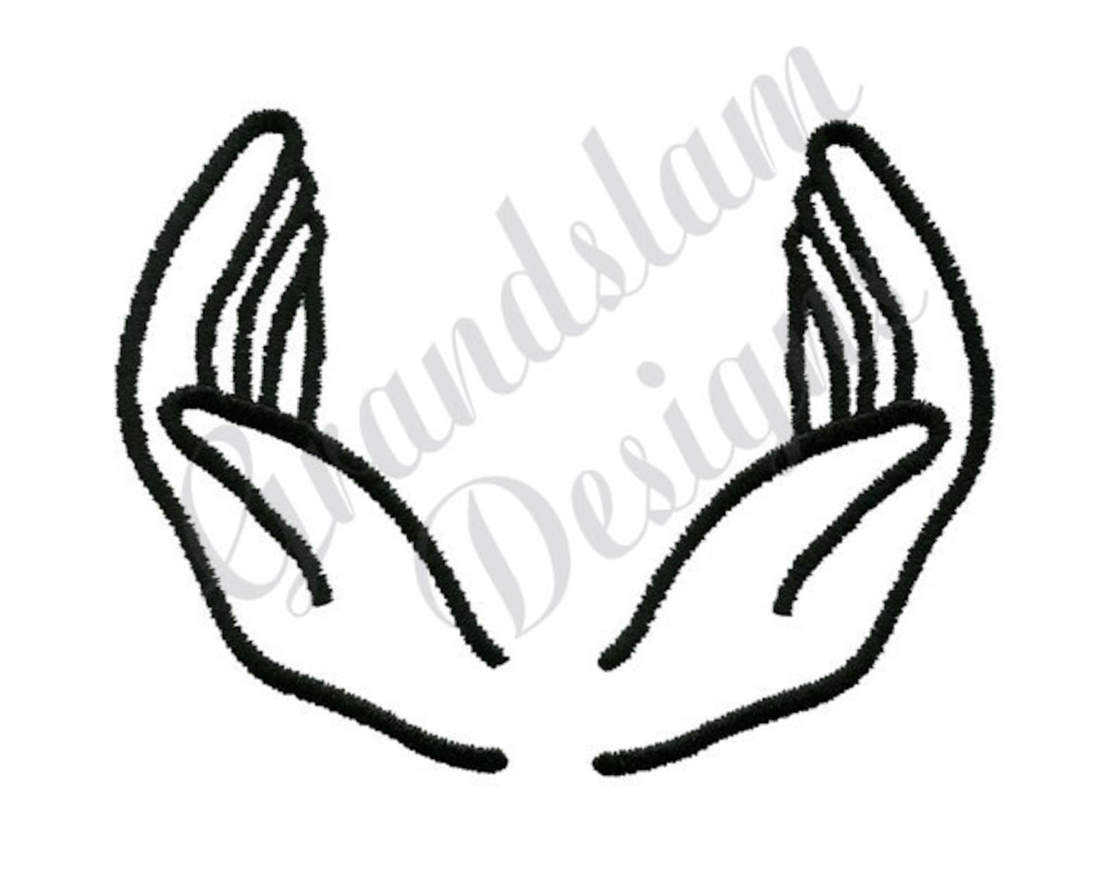 Cupped Hands Outline Machine Embroidery Design - Etsy