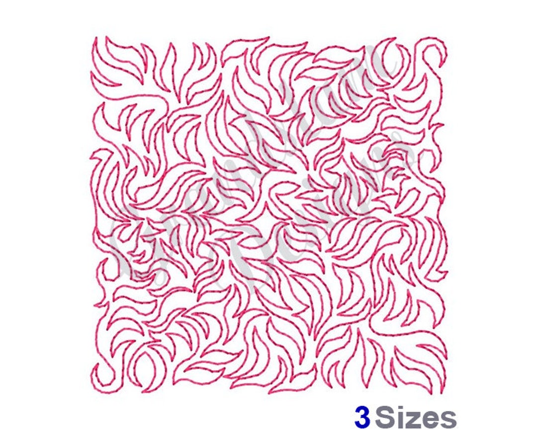 Flames Quilt Block - Machine Embroidery Design, Embroidery Designs ...