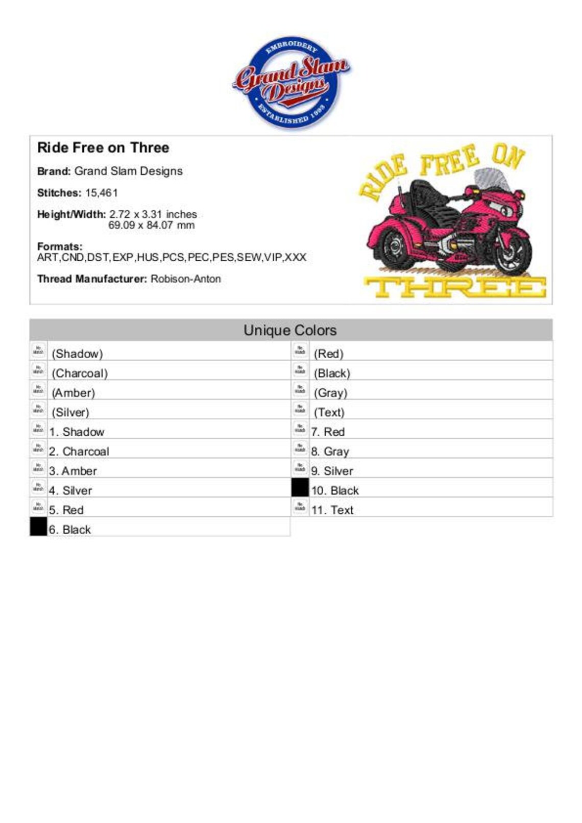 Motorcycle Goldwing Trike - Machine Embroidery Design - Etsy