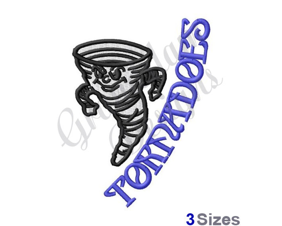 Tornadoes - Machine Embroidery Design - 3 Sizes - Etsy