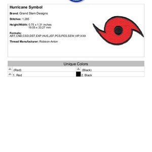 Hurricane Symbol - Machine Embroidery Design - Etsy