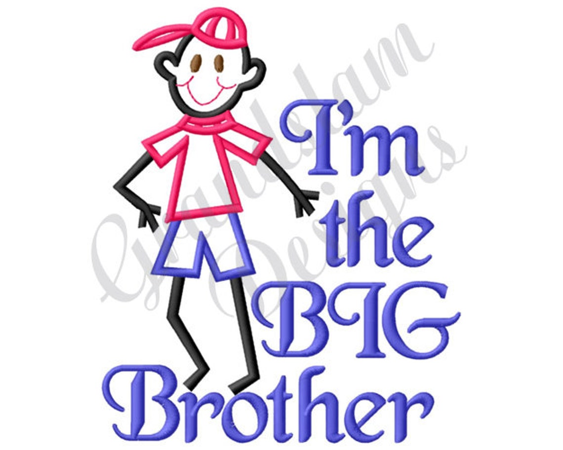 Big Brother Outline Machine Embroidery Design - Etsy