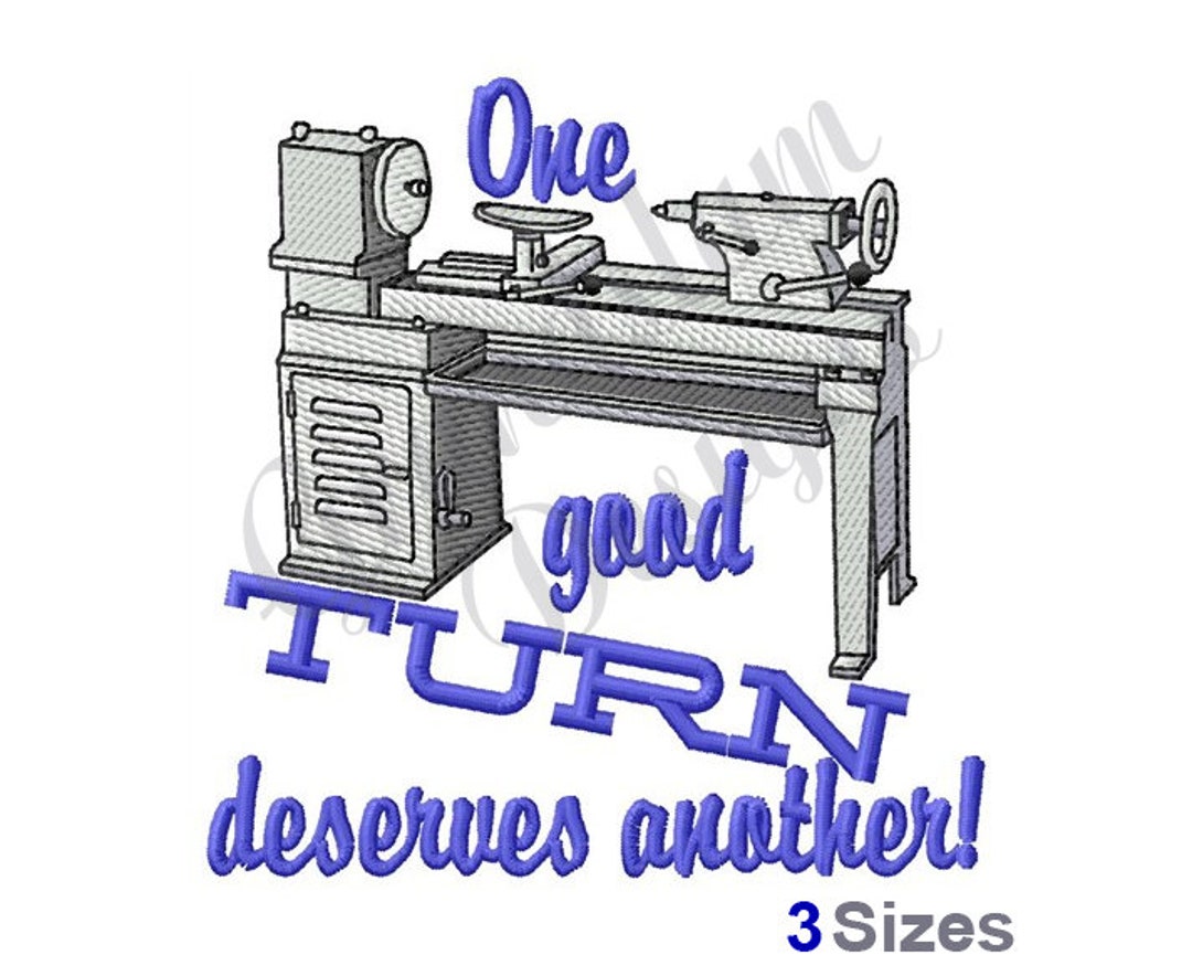 Lathe Woodworking Machine Machine Embroidery Design, Embroidery Designs ...