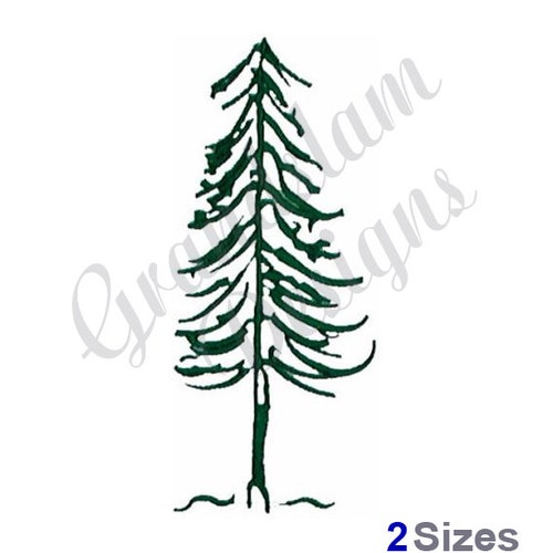 Forest Pine and Fir Trees Embroidery Design. Machine - Etsy
