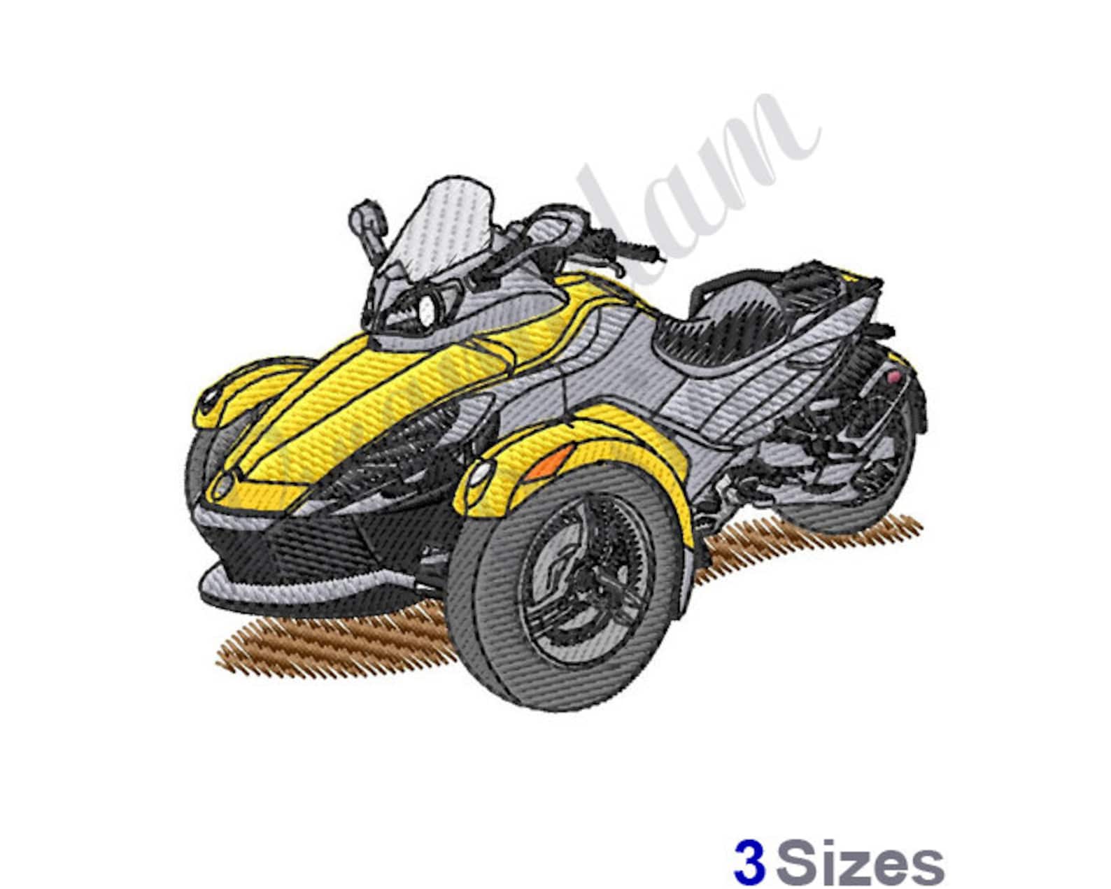 Spyder Motorcycle - Machine Embroidery Design - Etsy