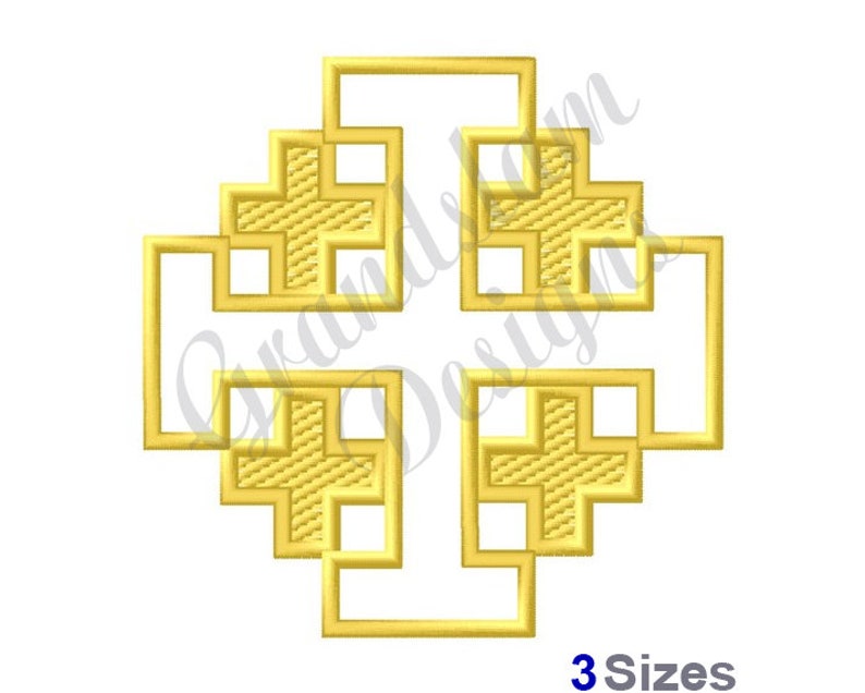 Jerusalem Cross - Machine Embroidery Design - Etsy