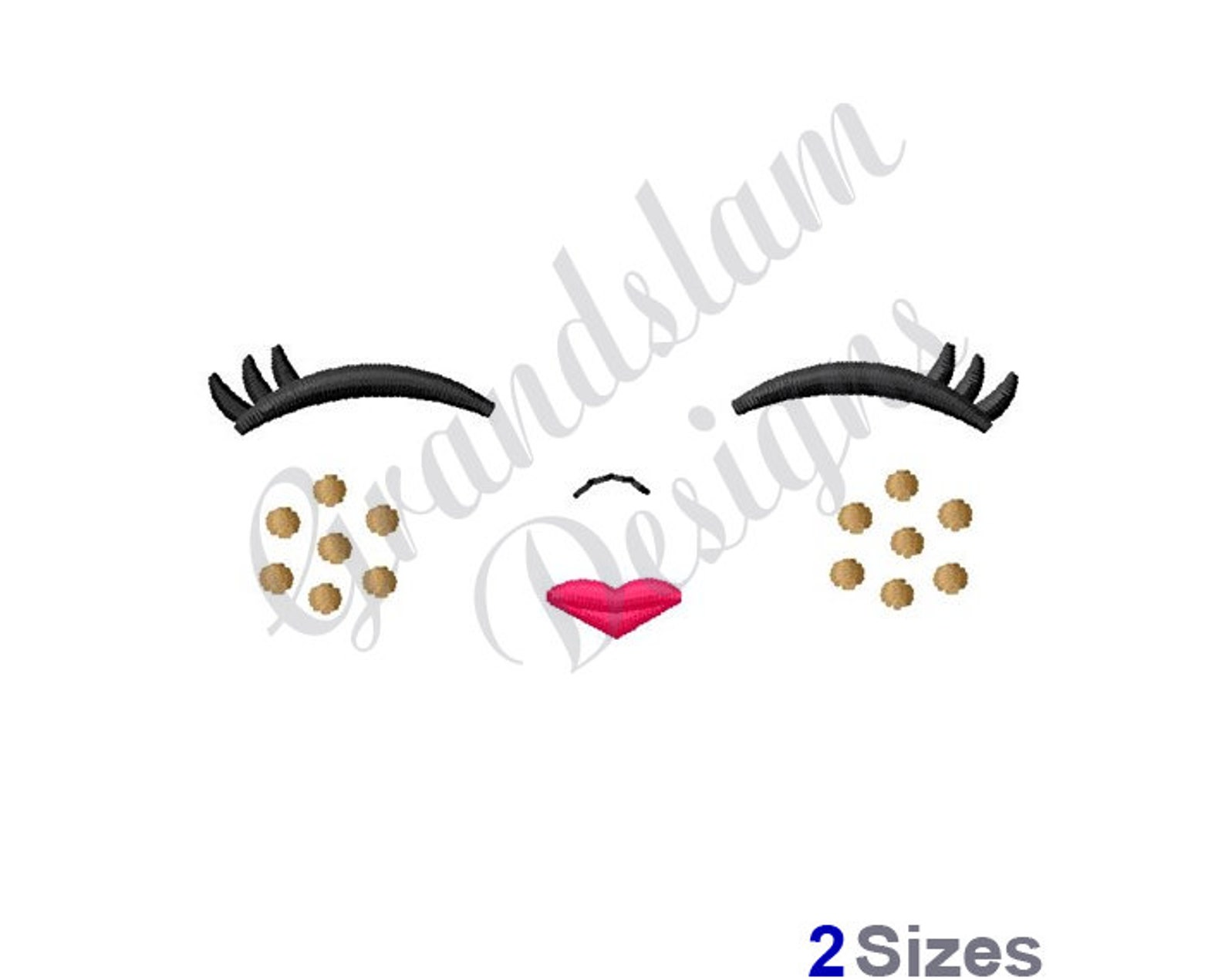 Girl Asian Face Machine Embroidery Design | Etsy