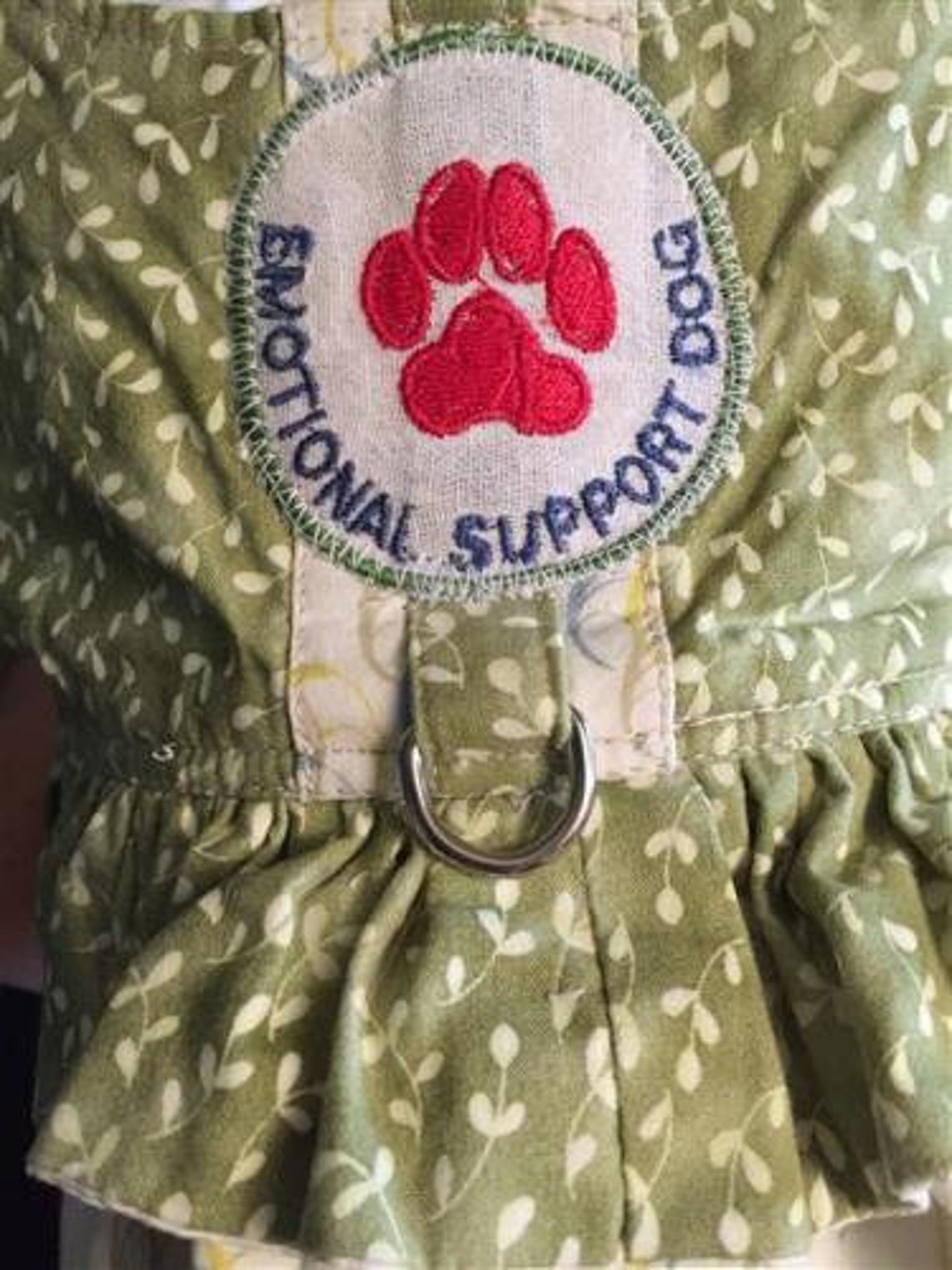 Emotional Support Dog Patch Machine Embroidery Design | Etsy