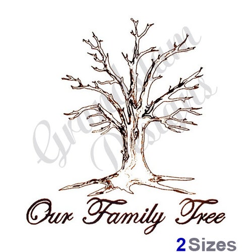Family Tree Digitized Machine Embroidery Design Fully - Etsy