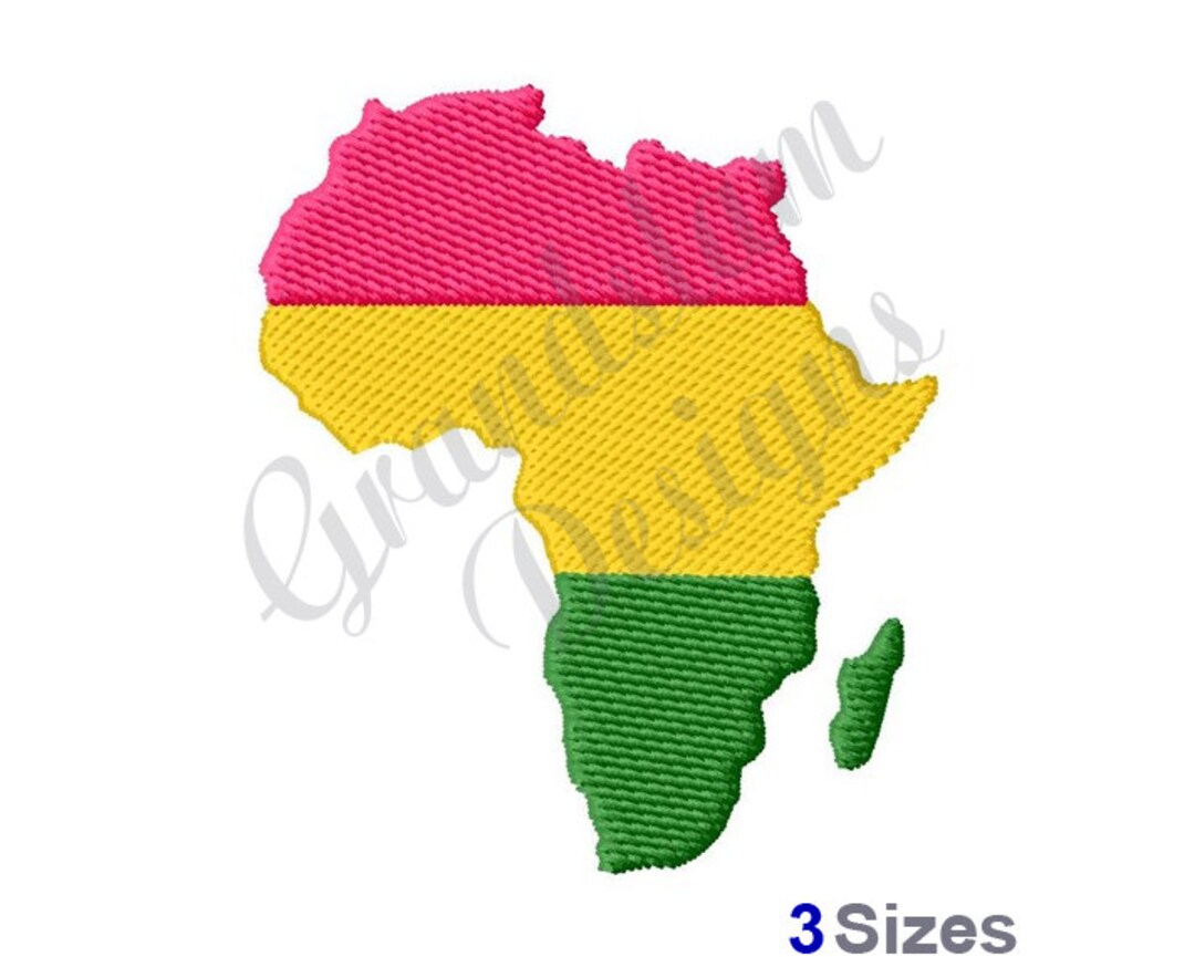 Africa - Machine Embroidery Design - Etsy