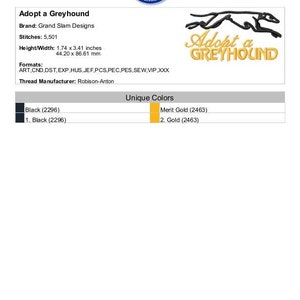 Greyhound Dog - Machine Embroidery Design - Etsy