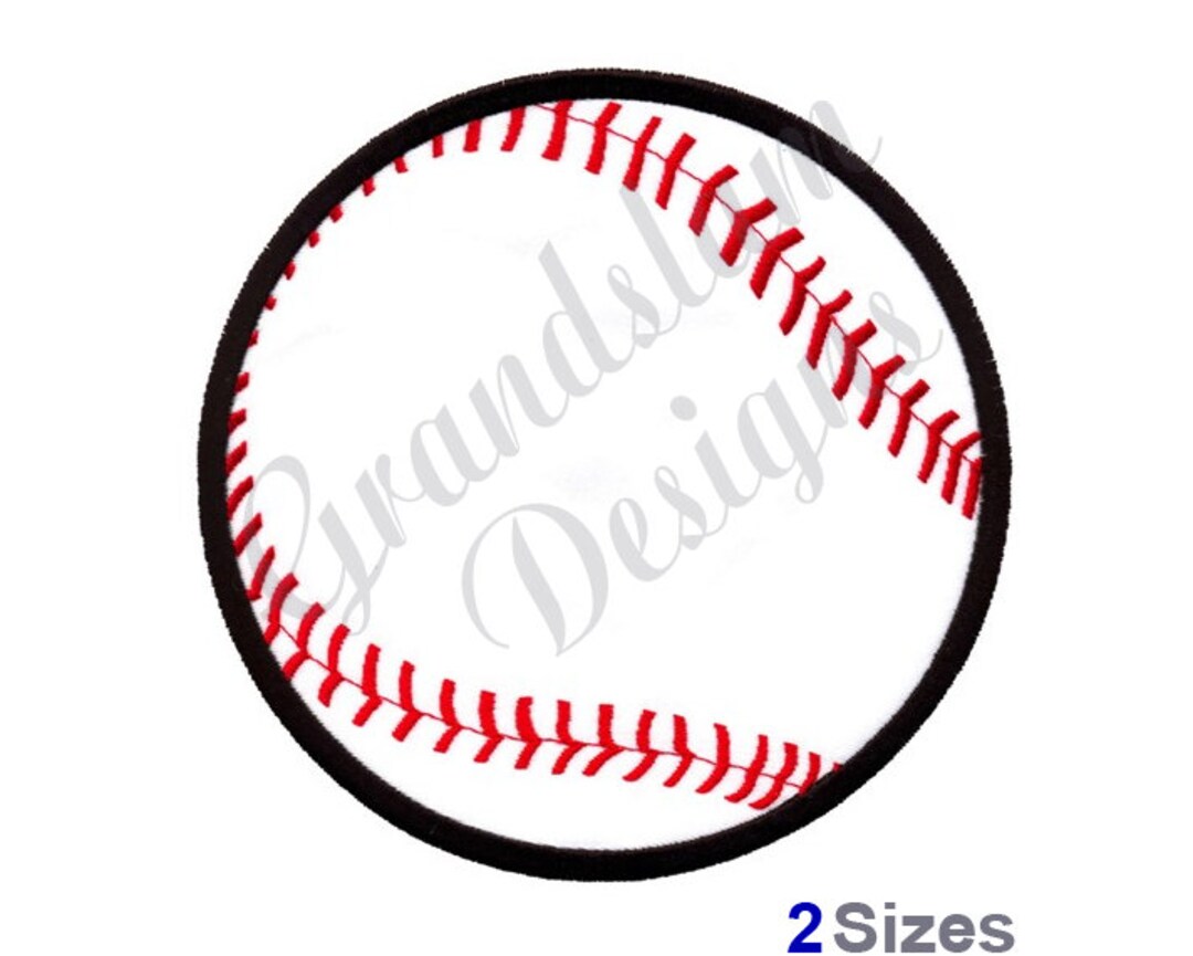 Applique Baseball - Machine Embroidery Design - Etsy