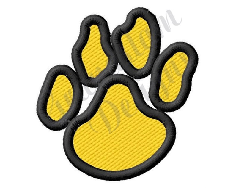 Paw Machine Embroidery Design - Etsy