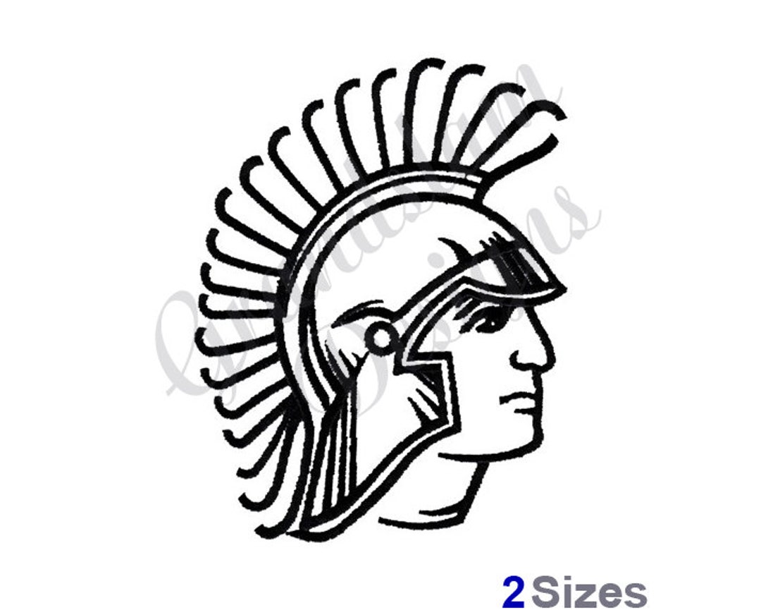 Spartan Outline - Machine Embroidery Design, Embroidery Designs ...