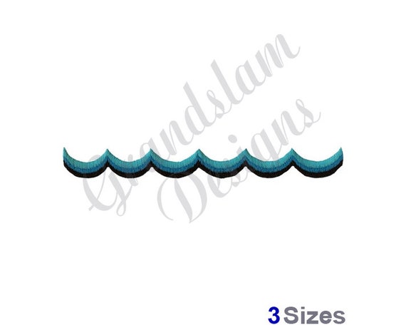 Wave Machine Embroidery Design - Etsy