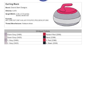 Curling Stone Rock - Machine Embroidery Design, Embroidery Designs ...