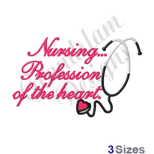Nursing Heart Stethoscope - Machine Embroidery Design, Facemask, Face ...