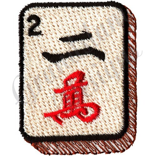 Mahjong Joker Tile Machine Embroidery Design | Etsy