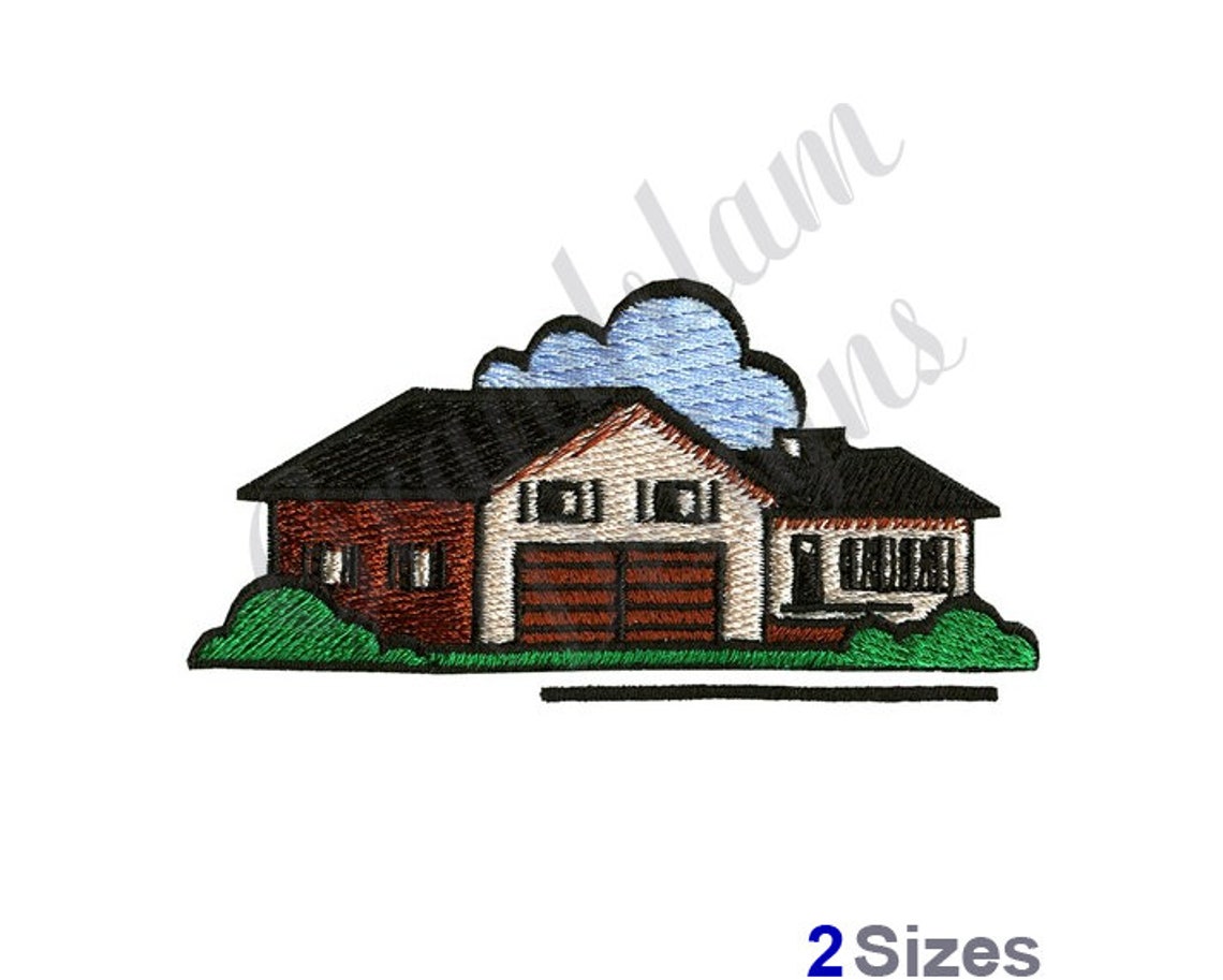 Ranch Home Machine Embroidery Design Embroidery Designs - Etsy