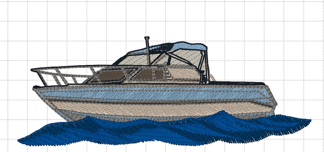 Fishing Boat - Machine Embroidery Design, Embroidery Designs, Machine ...