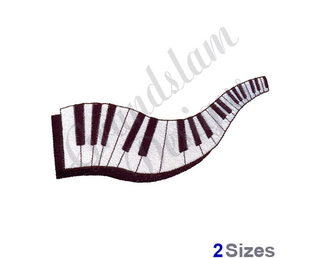 Abstract Piano Keyboard - Machine Embroidery Design - Etsy