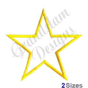 Star Outline - Machine Embroidery Design, Embroidery Designs, Machine ...