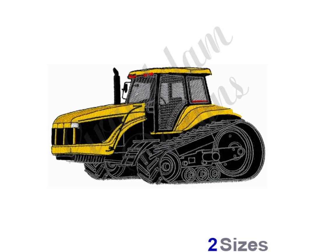 Caterpillar Track Tractor - Machine Embroidery Design - Etsy