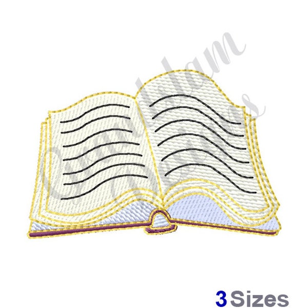 Open Book Applique - Etsy