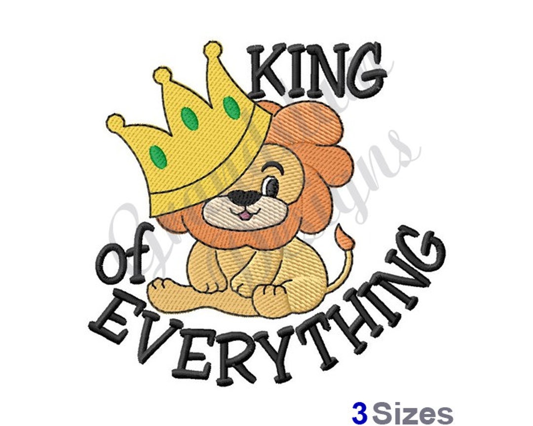 Baby Lion King - Machine Embroidery Design - Etsy