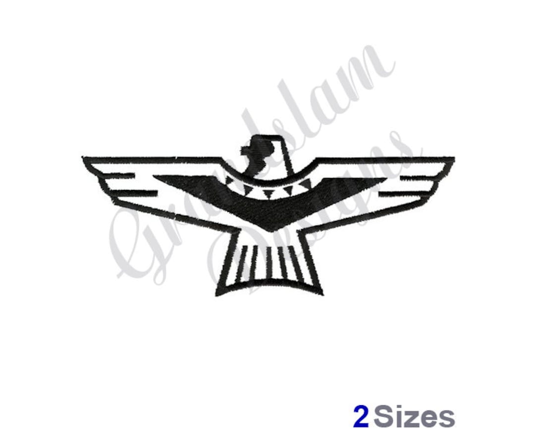 Thunderbird Outline - Machine Embroidery Design, Embroidery Designs ...