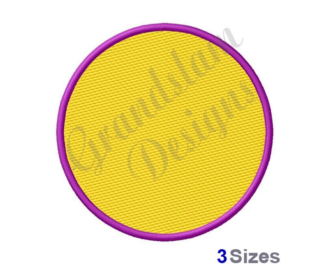 Filled Circle - Machine Embroidery Design - Etsy