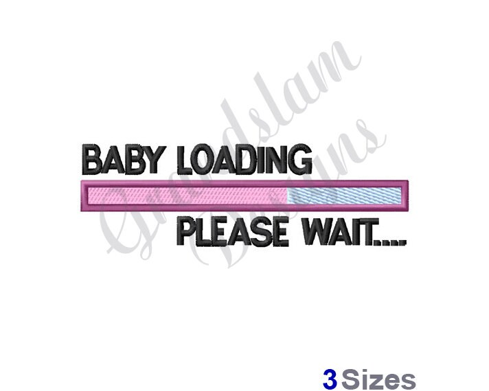 Baby Loading - Machine Embroidery Design, Embroidery Designs, Machine ...