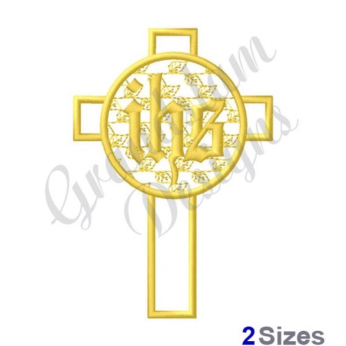 IHS CROSS Machine Embroidery Design Instant Download - Etsy
