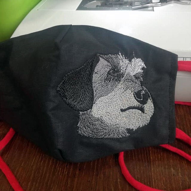 Dachshund Dog Face - Machine Embroidery Design, Embroidery Designs ...