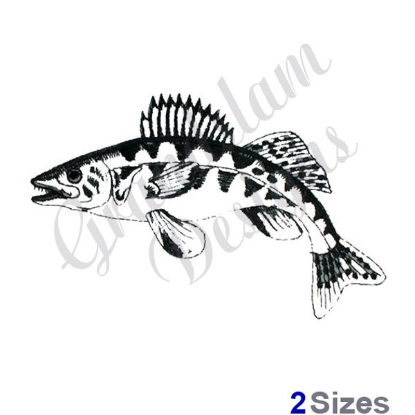 Walleye Embroidery Pattern - Etsy