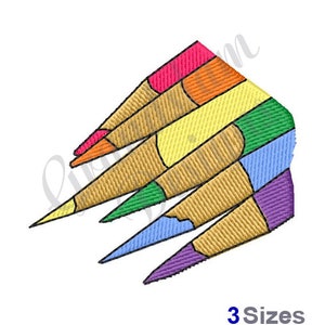 Colored Pencils - Machine Embroidery Design - Etsy