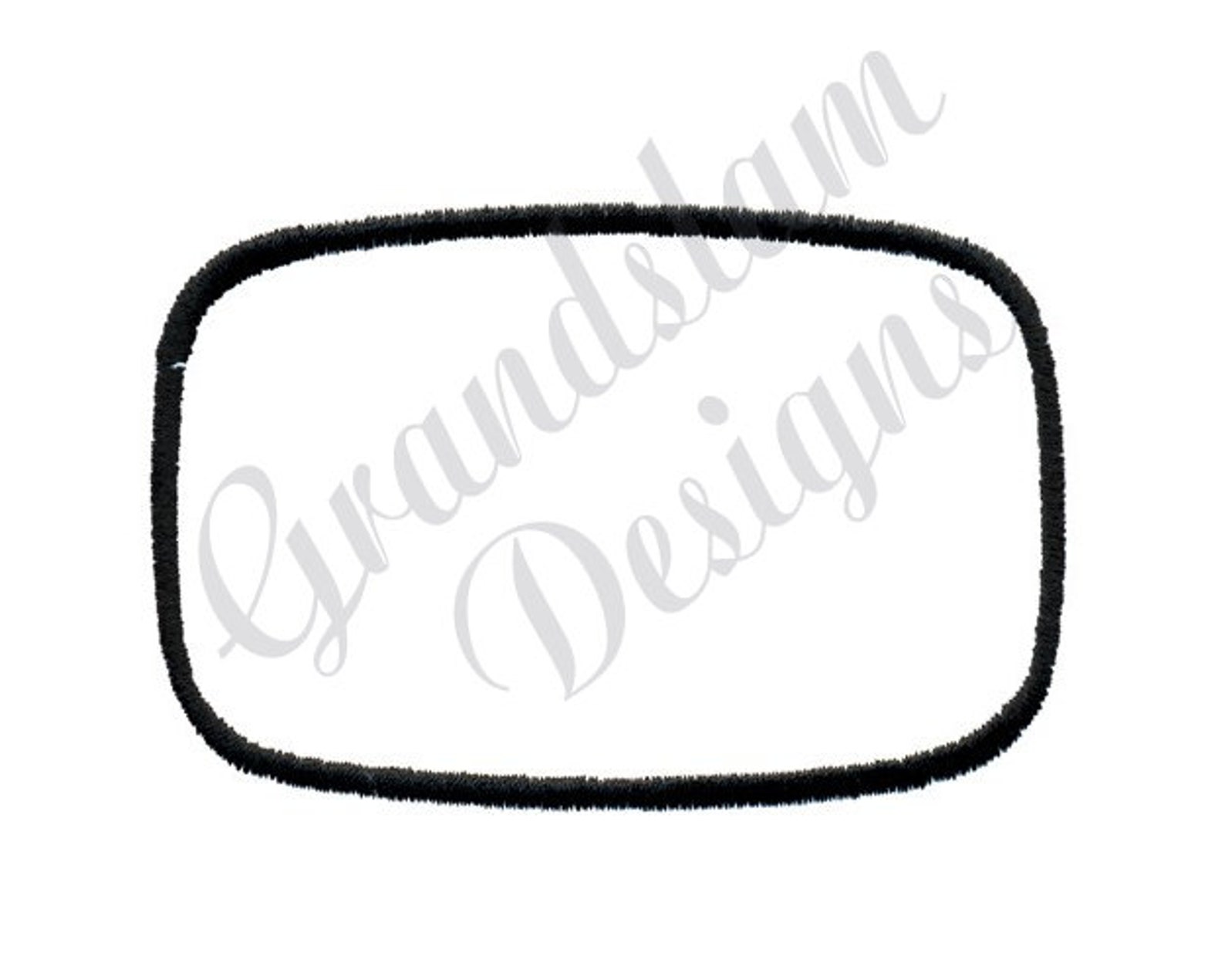 Rounded Rectangle Outline Machine Embroidery Design, Embroidery Designs ...