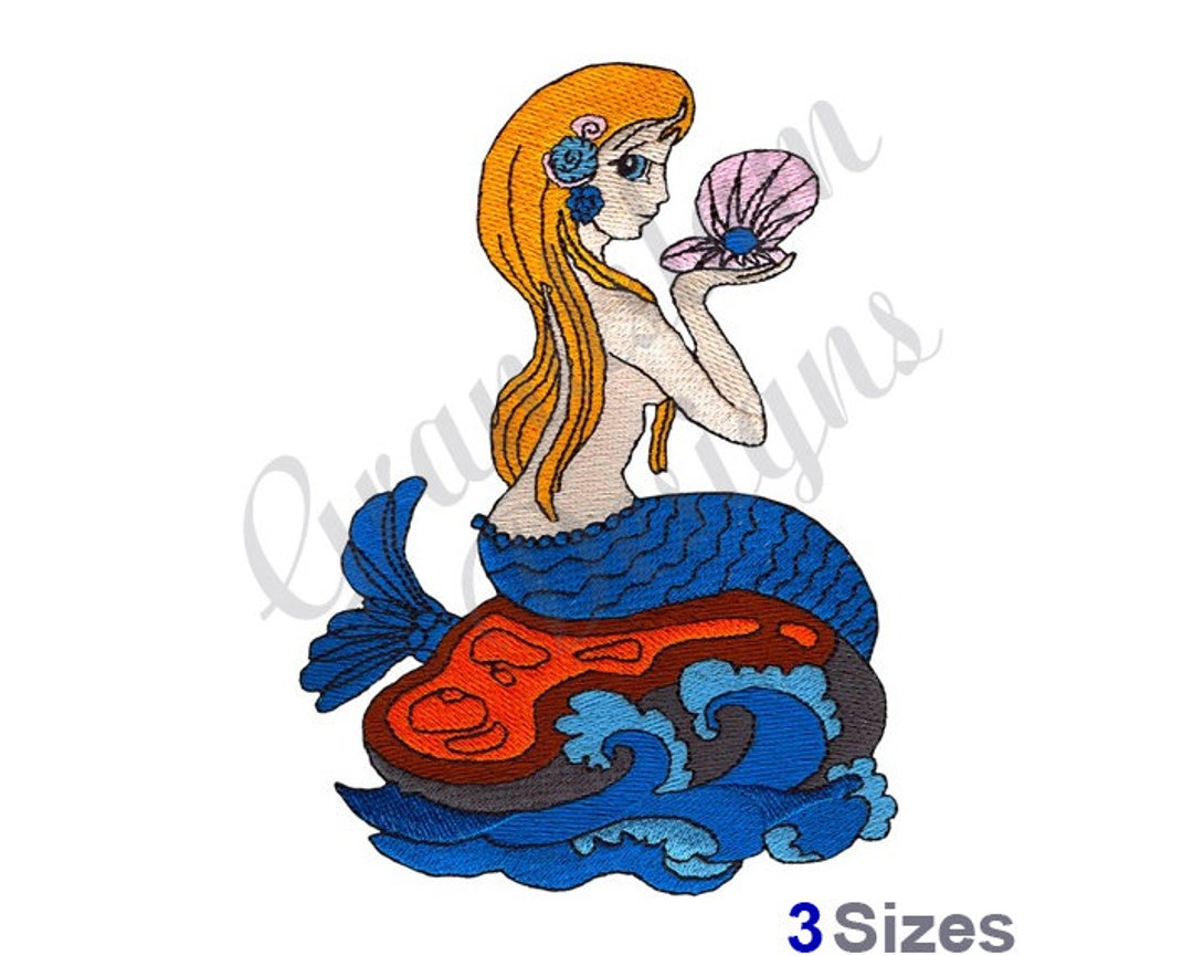Mermaid - Machine Embroidery Design, Embroidery Designs, Machine ...