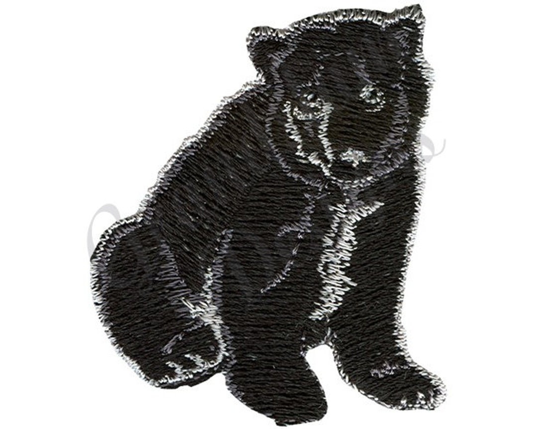 Black Bear - Machine Embroidery Design - Etsy