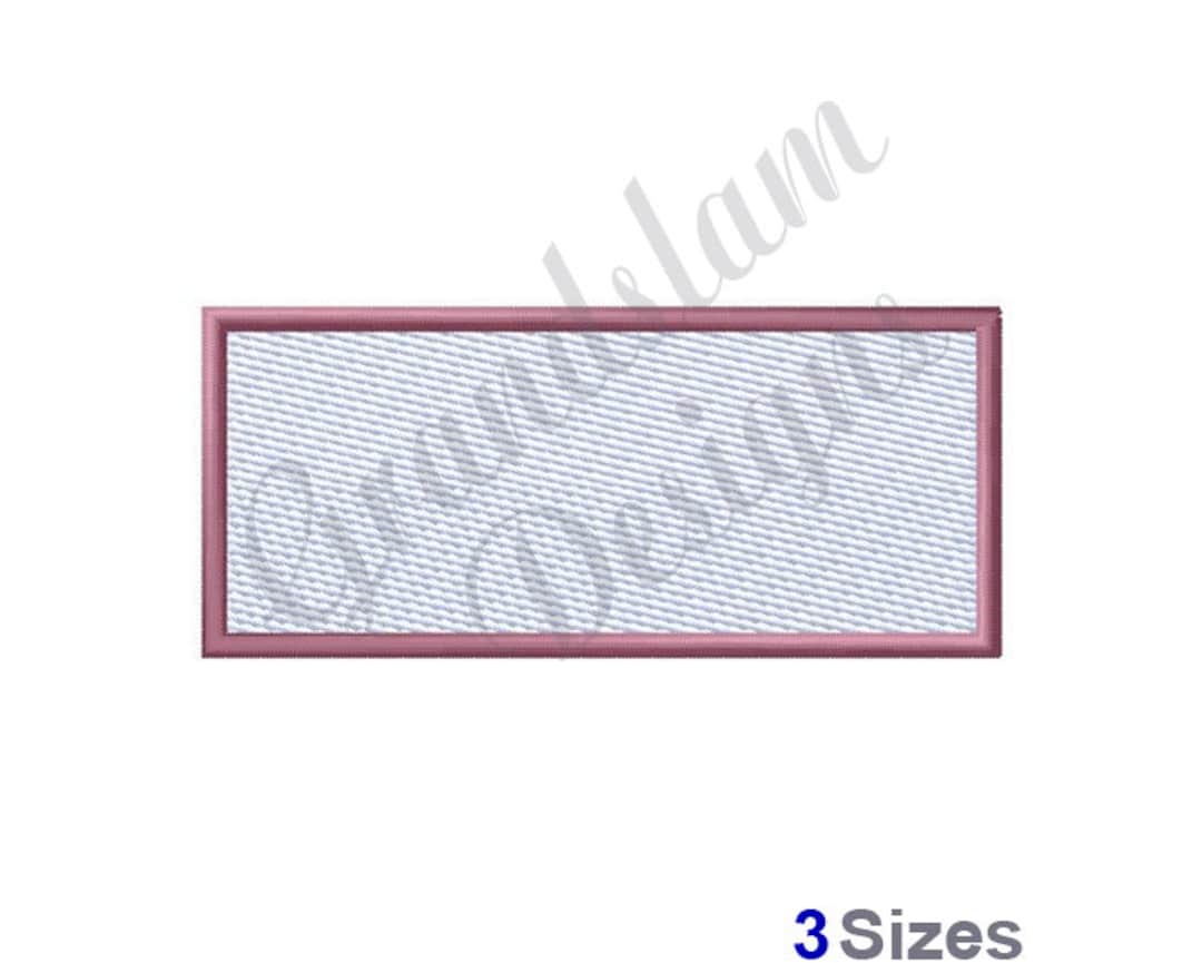 Rectangle With Border - Machine Embroidery Design - Etsy
