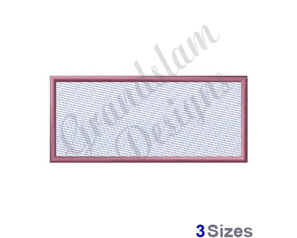 Rectangle With Border Machine Embroidery Design - Etsy