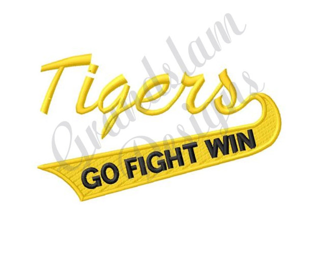Tigers Go, Fight, Win - Machine Embroidery Design, Embroidery Designs ...