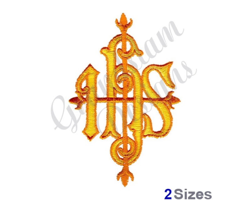 IHS Jesus Christ Machine Embroidery Design - Etsy Sweden