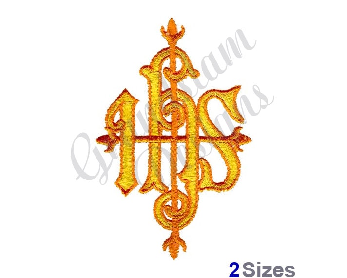 IHS Jesus Christ Machine Embroidery Design - Etsy
