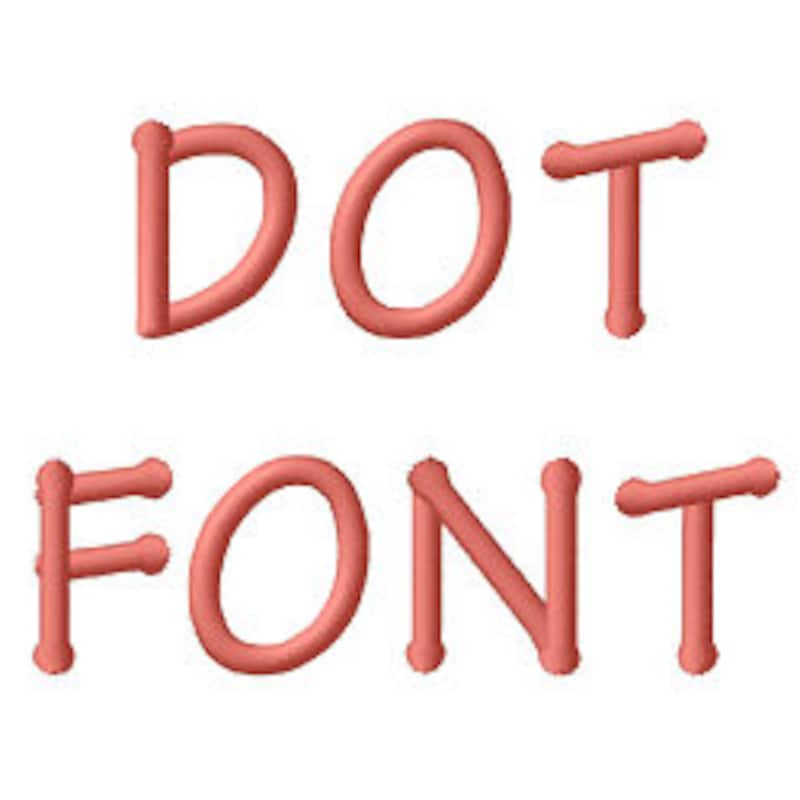 Dot Font - Etsy