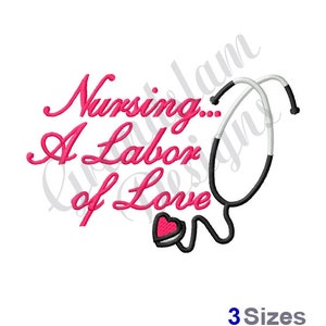 Nurse Stethoscope Heart - Machine Embroidery Design - Etsy