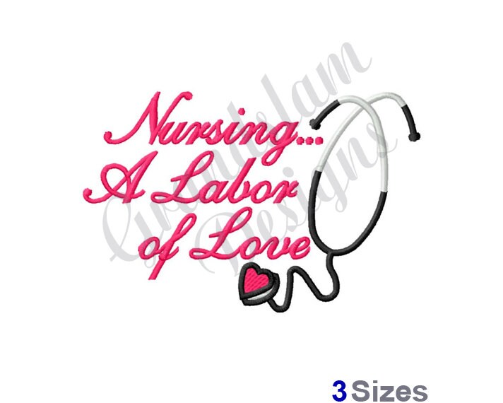 Nurse Stethoscope Heart - Machine Embroidery Design - Etsy