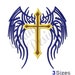 Angel Wings Cross Machine Embroidery Design - Etsy