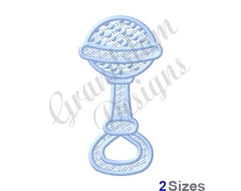 Baby Rattle Machine Embroidery Design Baby Rattle Toy - Etsy